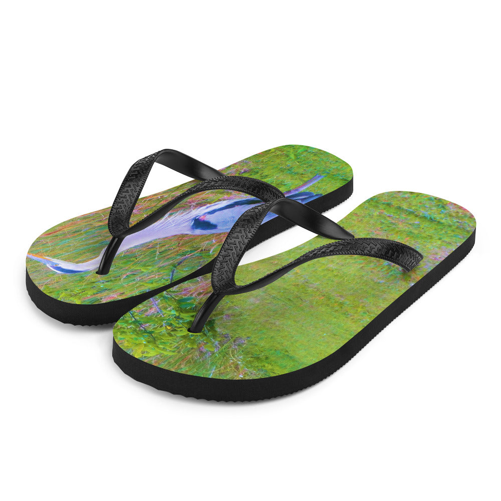 The Great Blue Heron Flip-Flops – Florida's Surf Shop